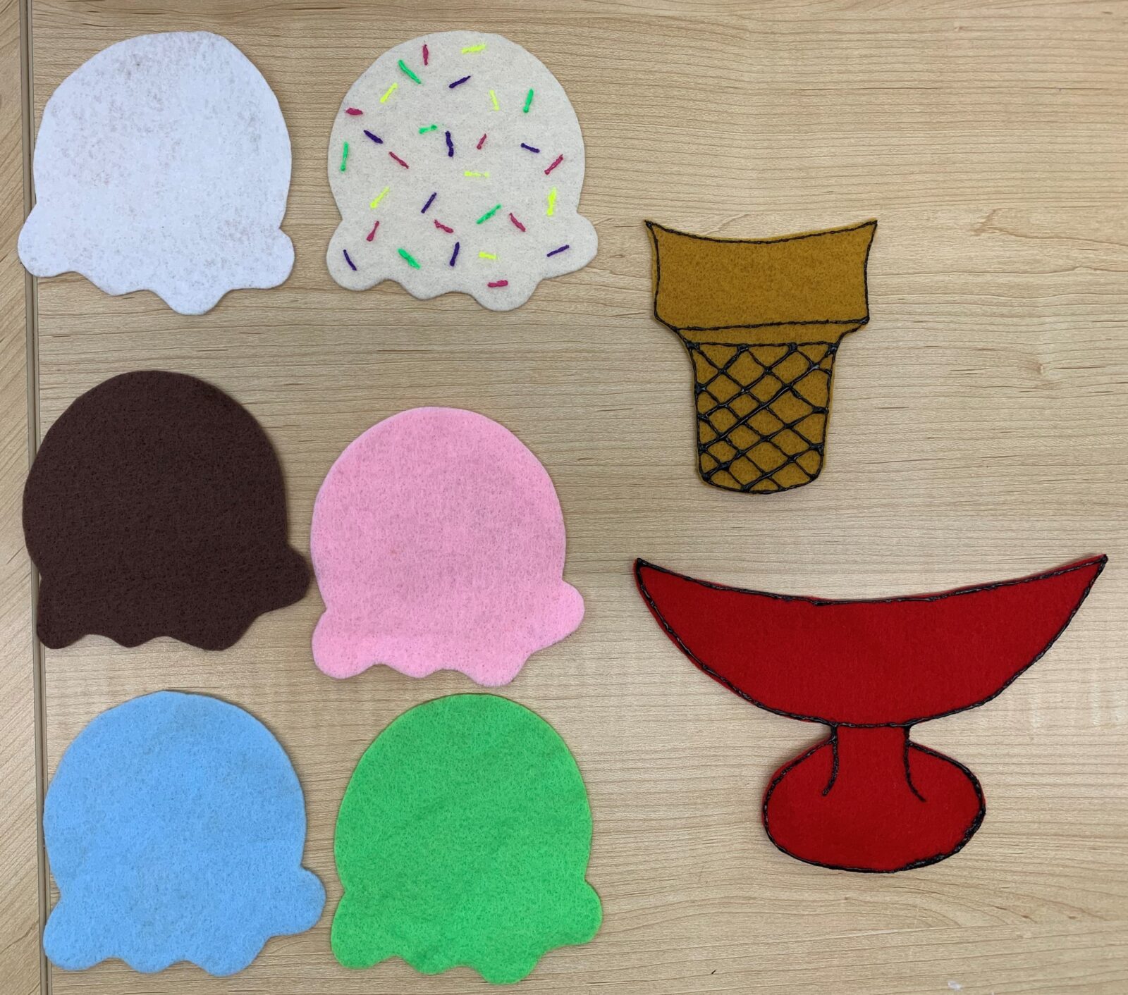 Interactive Flannel Board - Ice Cream - Early Literacy Librarian